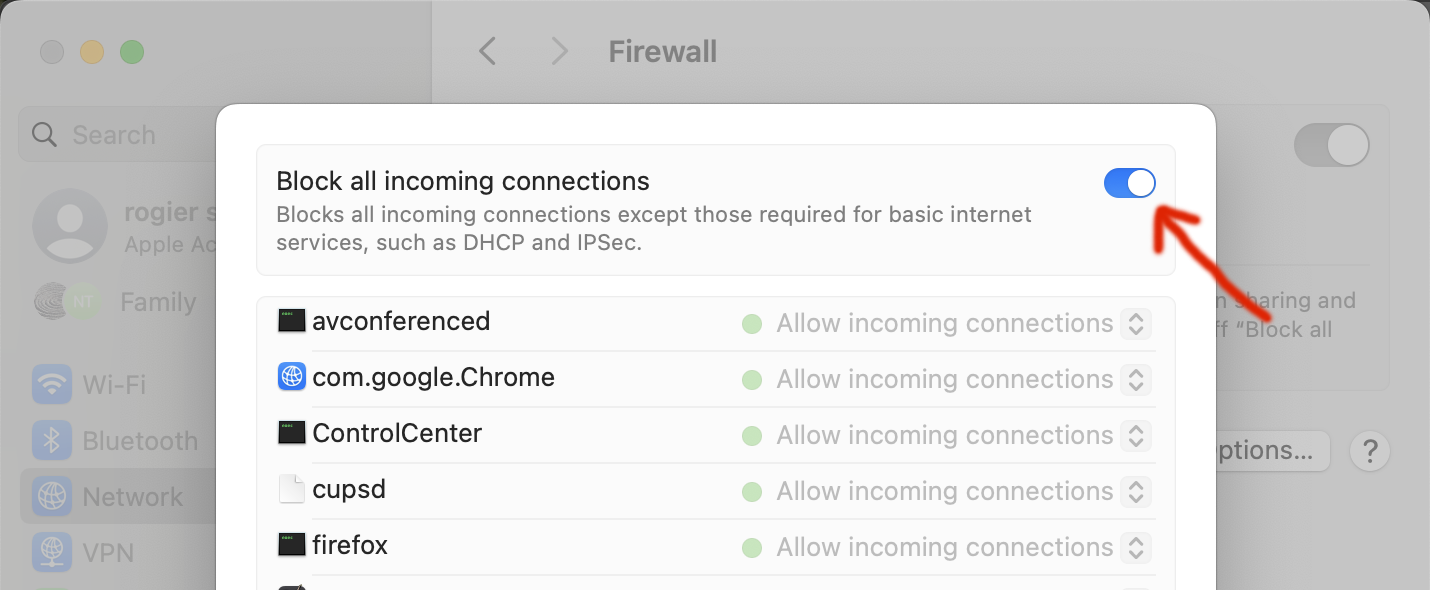 macOS firewall intermittently blocks VPN after sleep - eduVPN
